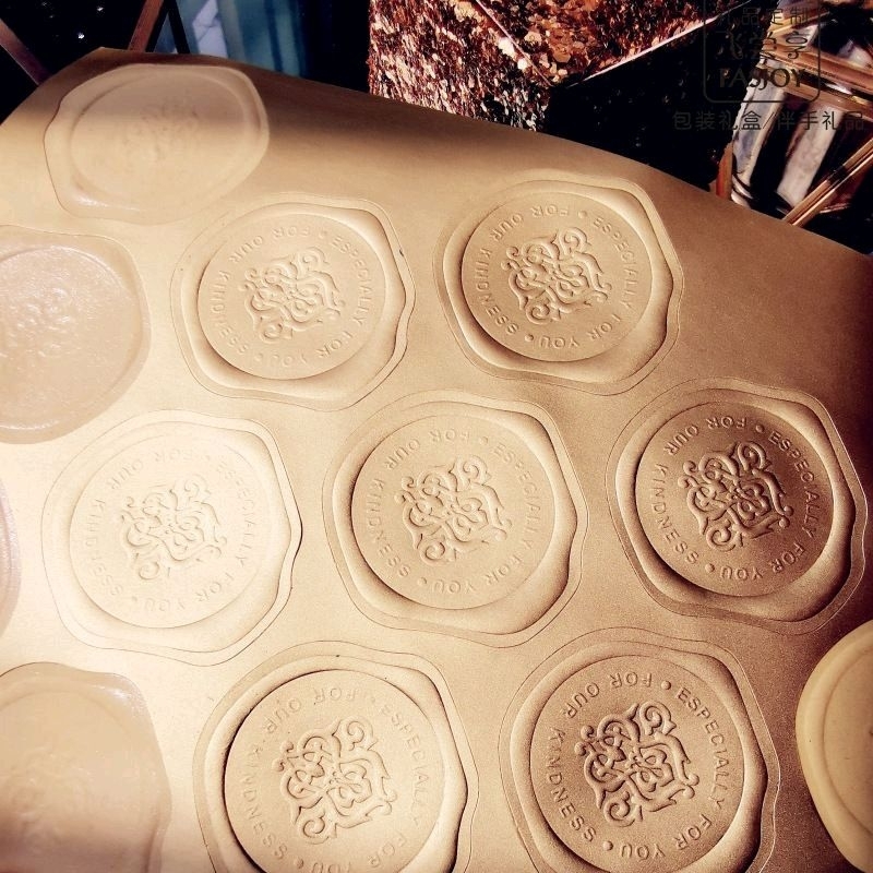 Luxury 3D Gold stamp sticker label envelope seal sticker for gift ...
