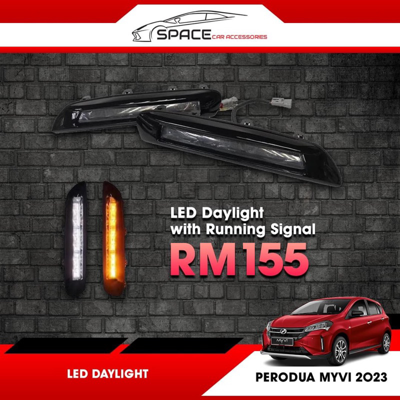 Perodua Myvi FL 2022 2023 2024 Daylight With Running SIgnal | Shopee ...
