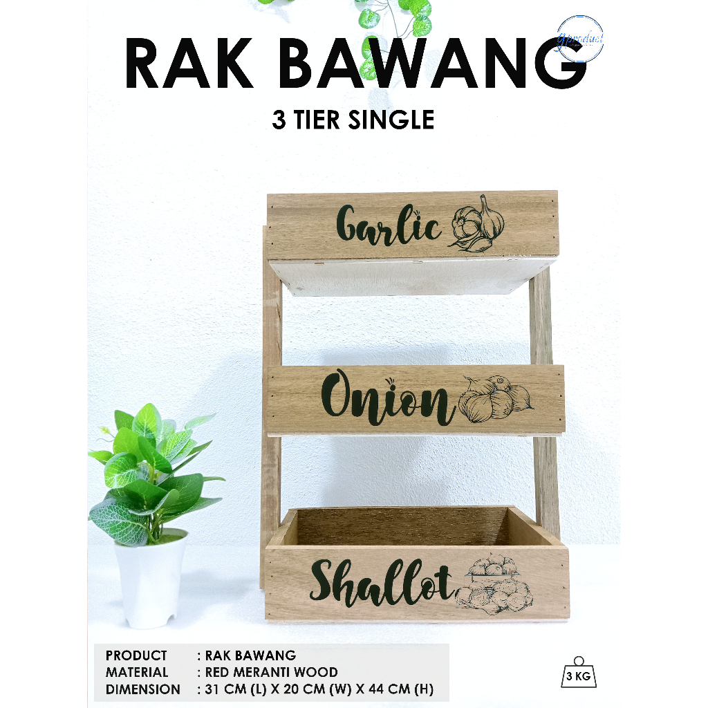 READY STOK) BEKAS SIMPAN BAWANG BERTINGKAT / RAK BAWANG / ONION RACK ...