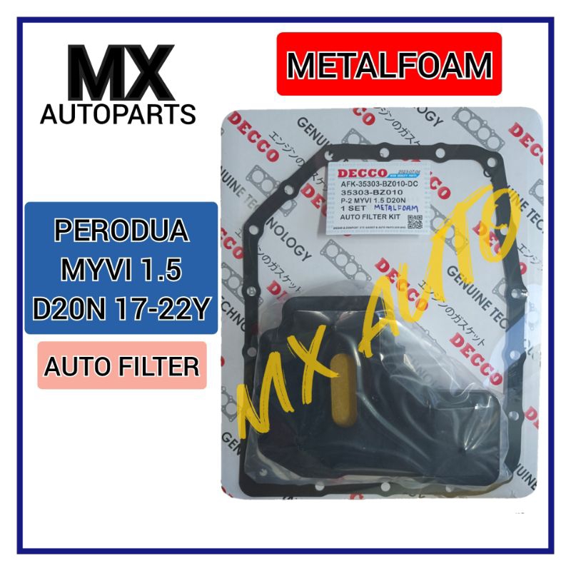 PERODUA MYVI 1.5 D20N ARUZ AUTO TRANSMISSION FILTER KIT GEAR BOX FILTER ...