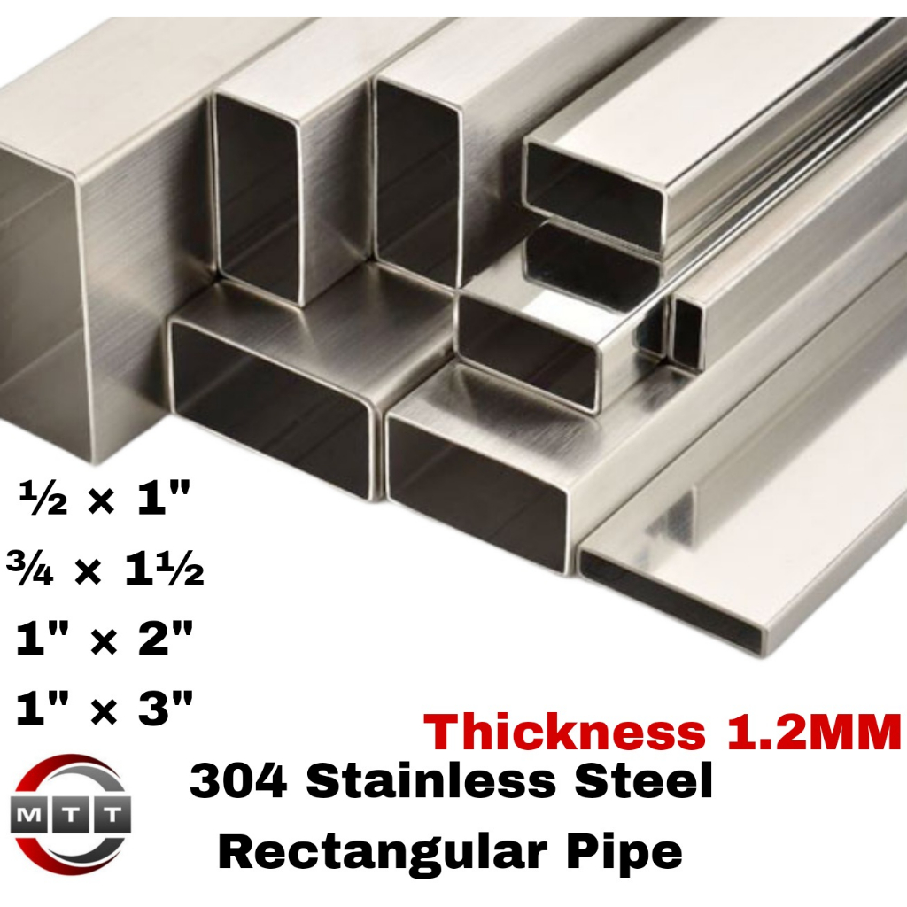 SUS304 Rectangular Hollow Stainless Steel Tube (Thickness 1.2MM ...