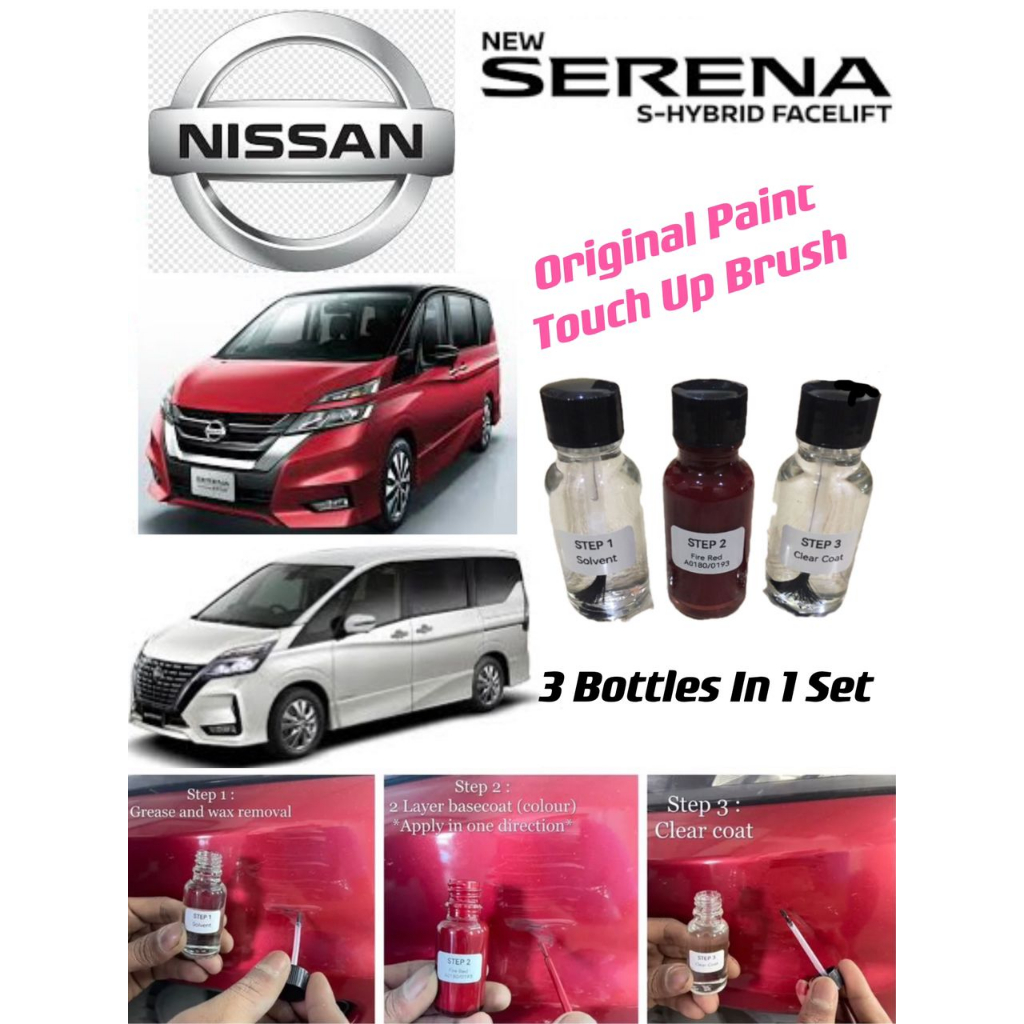 Nissan Serena Paint Repair Kit Original Colour Touch Up Paint Combo Set ...