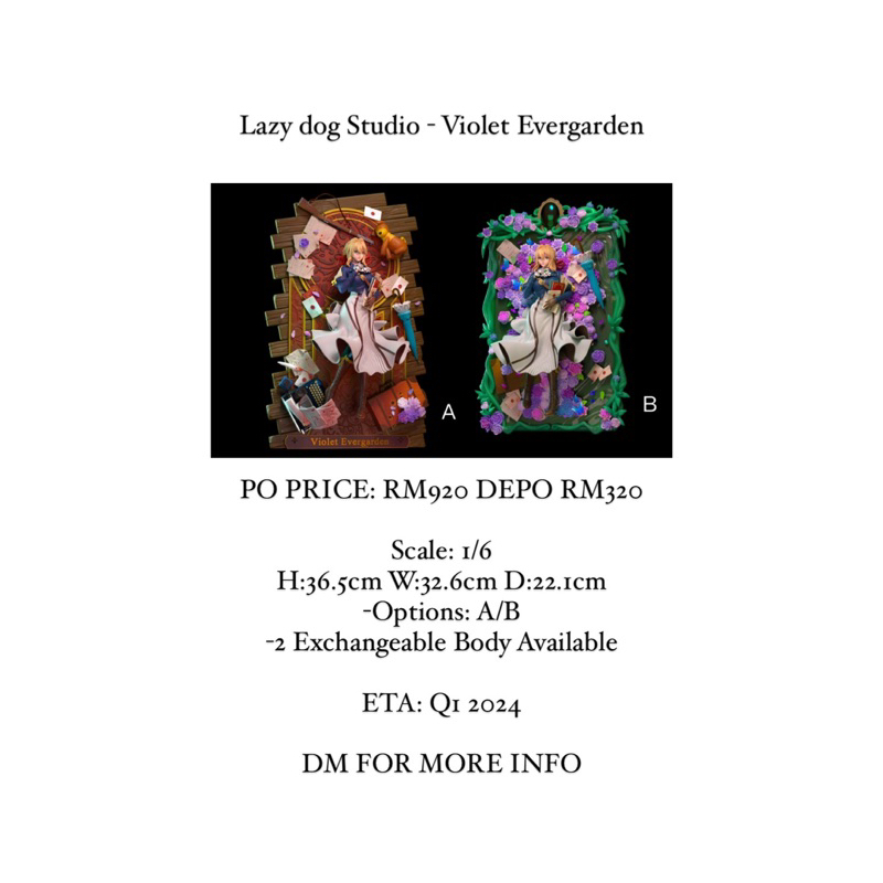 Lazy dog Studio - Violet Evergarden | Shopee Malaysia