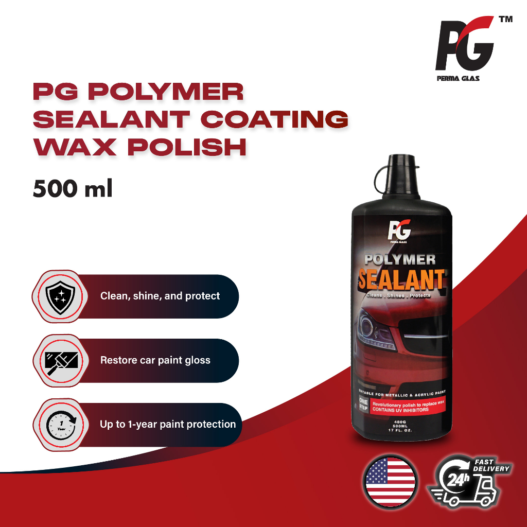 Perma Glass PG Polymer Sealant (500ml) | 3in1 Polish | Clean, Shine ...
