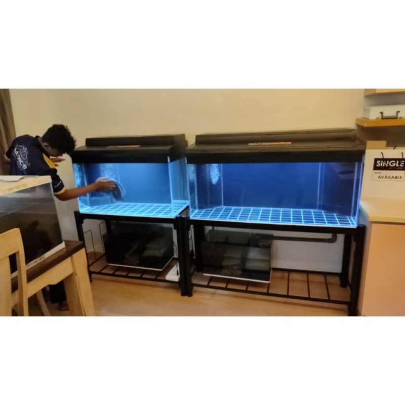 Combo Set Akuarium L3'xW1.5'xH20"-6mm with Filter Bawah | Shopee Malaysia