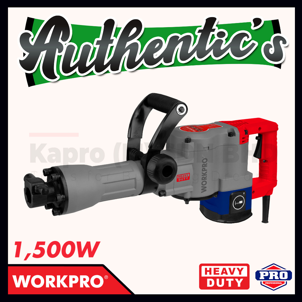 WORKPRO WP470601 IMPACT ENERGY INDUSTRIAL 60 JOULES DEMOLITION HAMMER ...