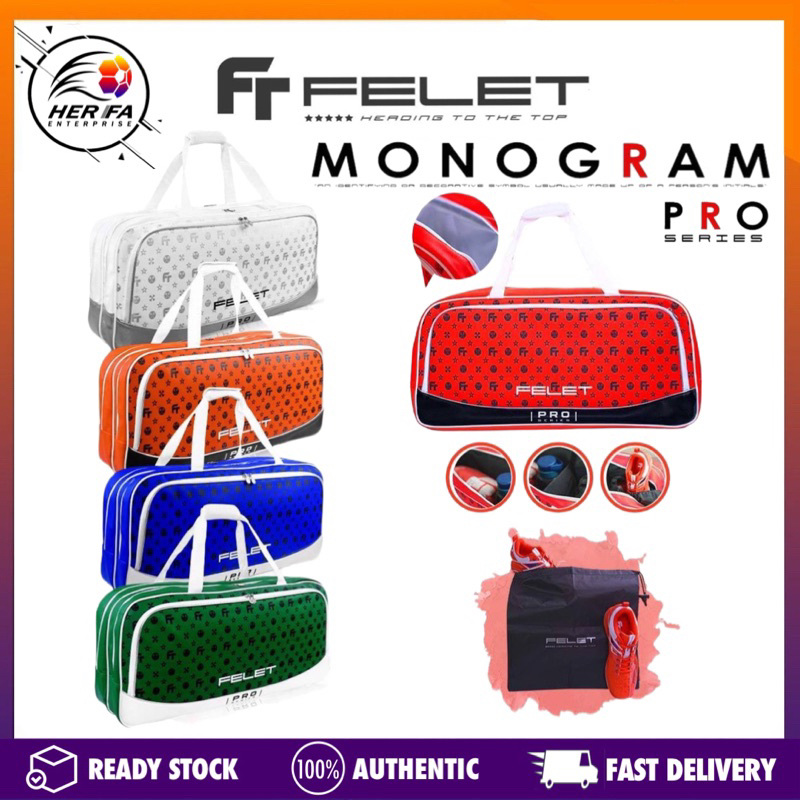 FELET MONOGRAM PRO SERIES Badminton Racquet Backpack Double Bag Double ...
