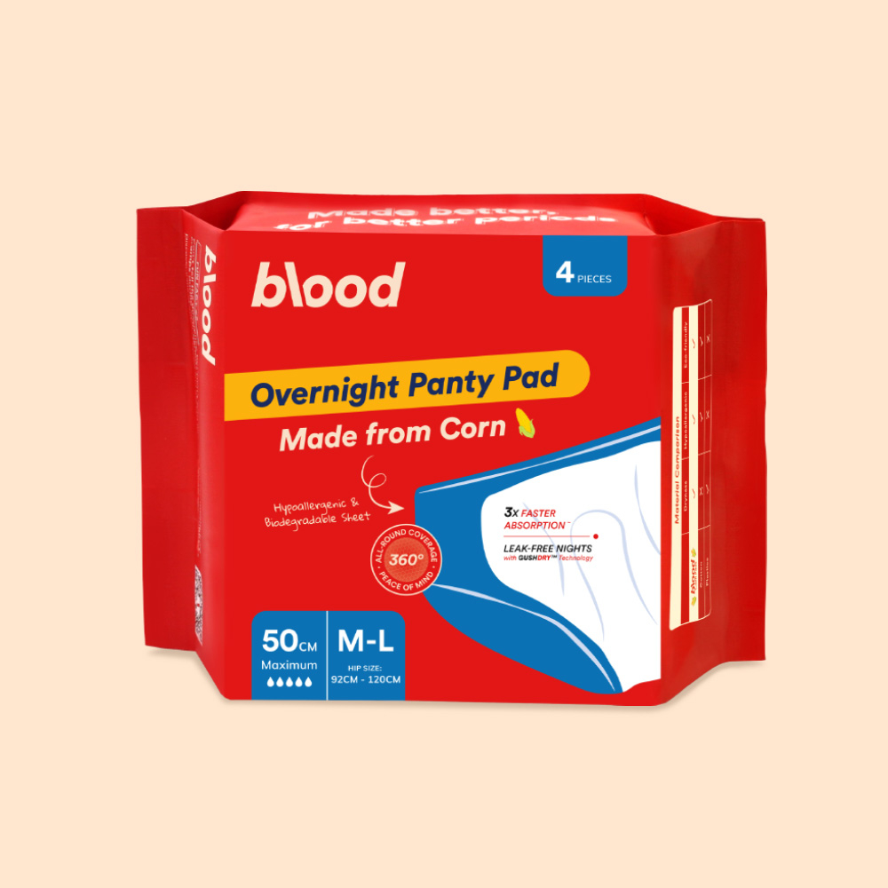 Blood Overnight Panties Sanitary Pad (4 pcs/pack) | Tuala Wanita Jenis ...