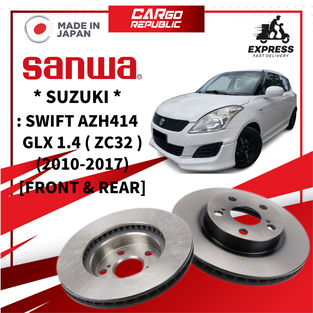 Sanwa Disc Rotor Suzuki Swift Azh414 Glx 1.4 (Zc32) (2010-2017) Front ...