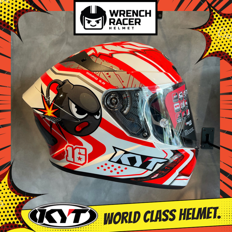 KYT TT-Course Super Mario Replica Full Face Helmet | Shopee Malaysia