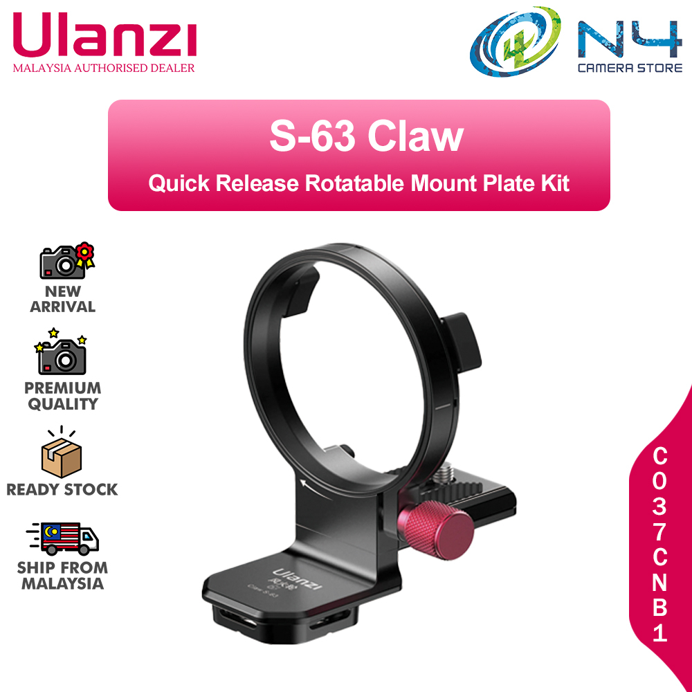 Ulanzi S-63 Claw Quick Release Rotatable Horizontal-To-Vertical Mount ...