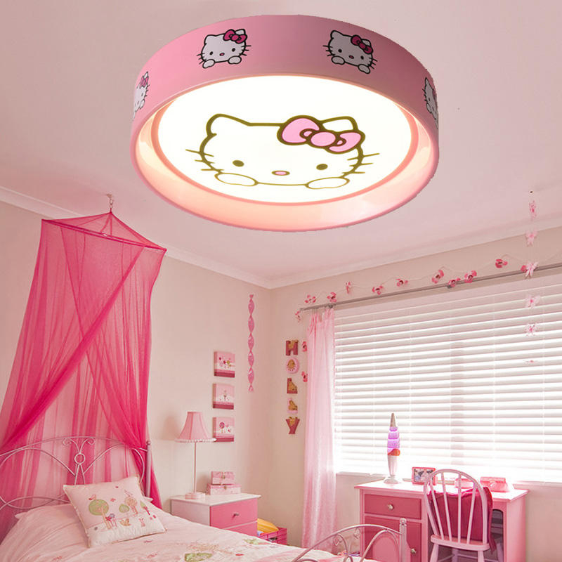 HELLO KITTY / DORAEMON LED Ceiling Light with 3 Color Changing | Shopee ...