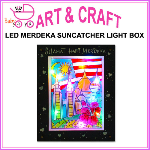 BabyYaya LED Merdeka Suncatcher Light Box Kit Hari Kebangsaan Malaysia ...