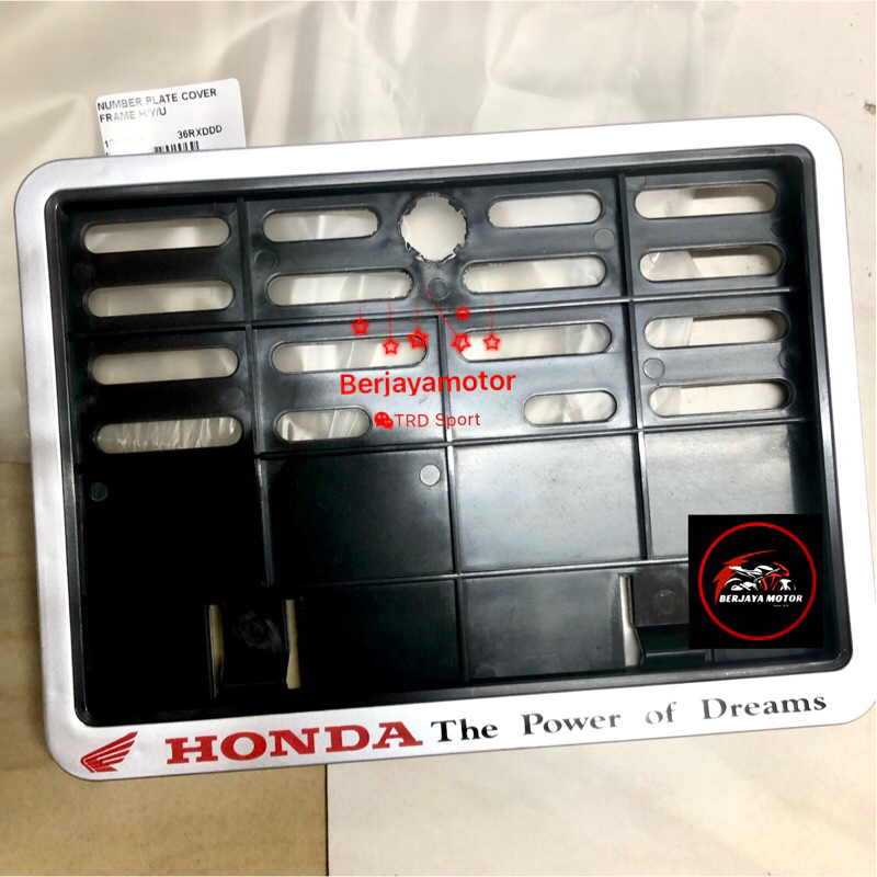 number plate frame /papan plat bingkai motor /Plate bracket Yamaha ...