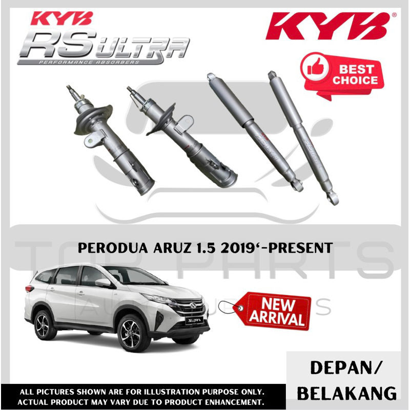 ORIGINAL KYB PERODUA ARUZ 1.5 2019'-PRESENT FRONT/ REAR & SET KAYABA RS ...