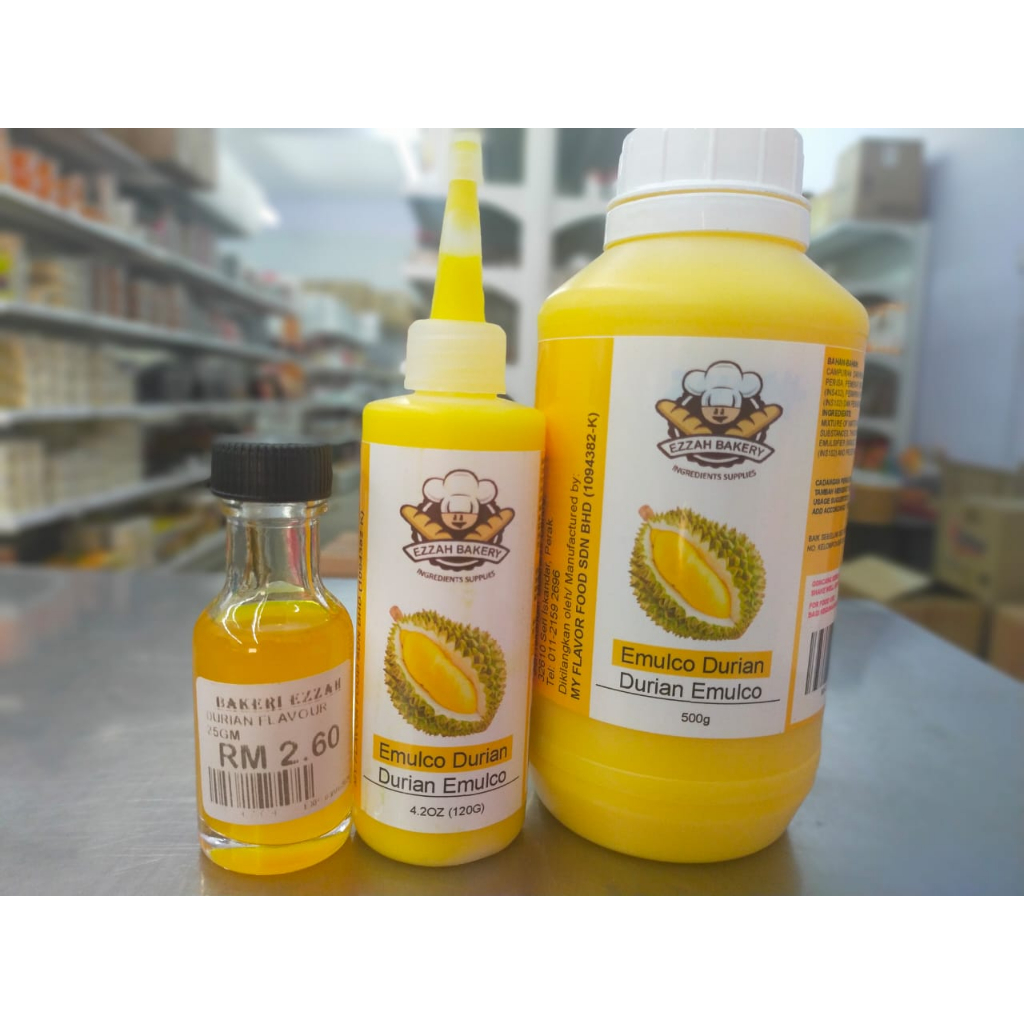 Durian Emulco Essence Flavour | 25gm | 120gm | 500gm My Flavor Brand ...