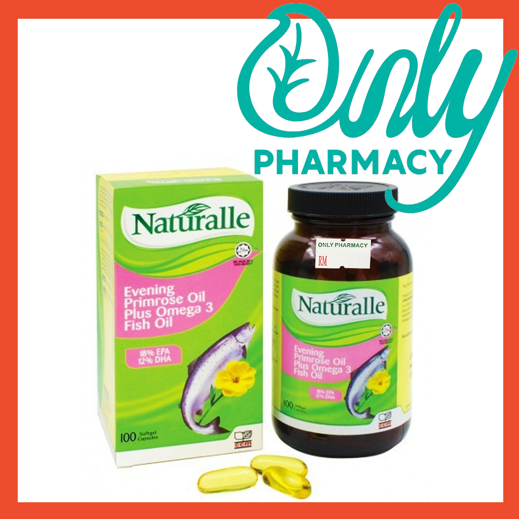 Naturalle Evening Primrose Oil Plus Omega 3 Fish Oil Softgel Capsule ...