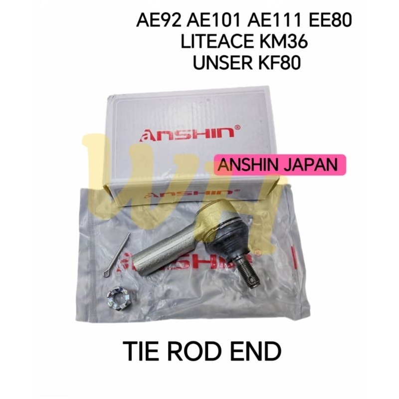 (ANSHIN JAPAN) TIE ROD END (SET) TOYOTA COROLLA AE92 AE101 AE111 EE80 ...