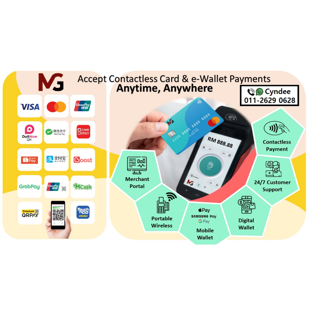 Mesin Kad Kredit, Kad Debit, e-Wallets - All-In-One Wireless Visa ...