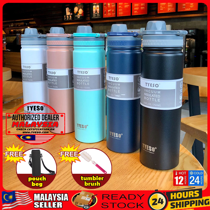 【AUTHORIZED DEALER】Tyeso Tumbler With Handle Free Sarung 530ml/750ml ...