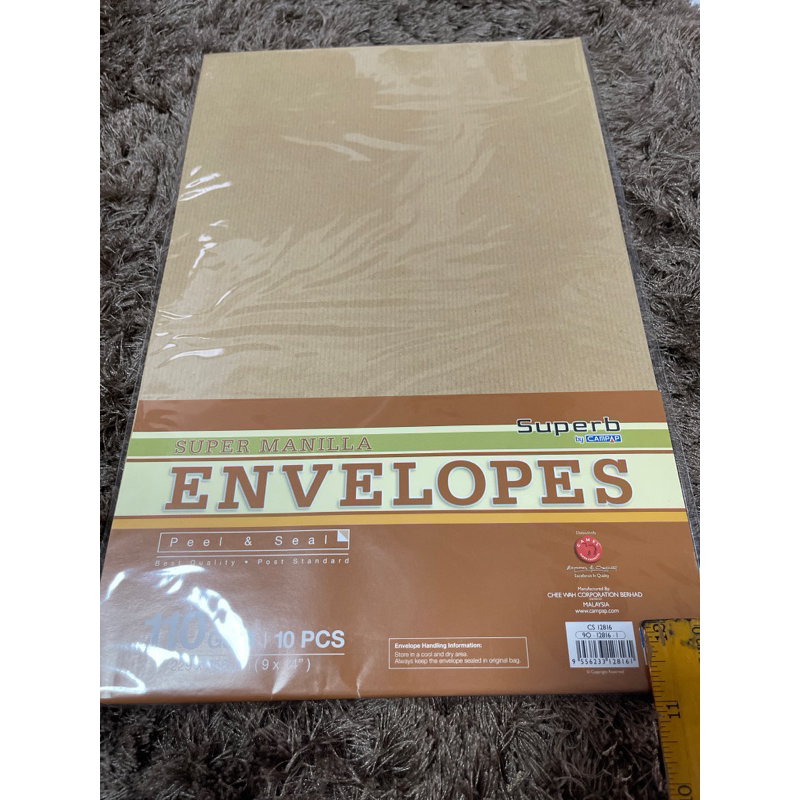 ENVELOPES (BROWN) SUPER MANiLA - 10 PCS | Shopee Malaysia
