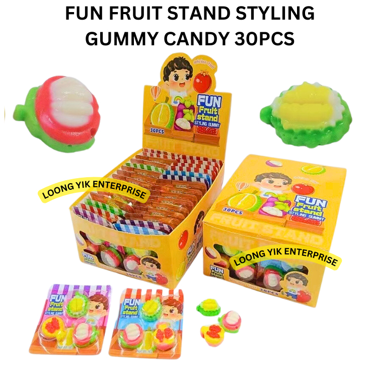 FUN FRUIT STAND STYLING GUMMY CANDY 30PCS HALAL | Shopee Malaysia