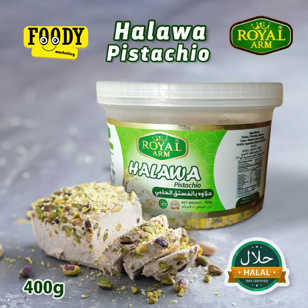 Halawa Pistachio | ROYAL ARM - 400G حلاوة بالفستق الحلبي | Shopee Malaysia