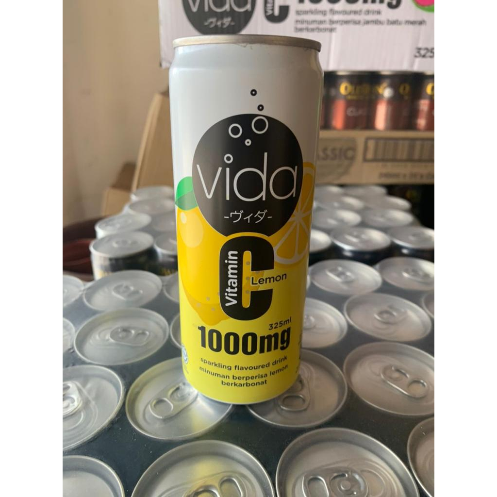 Vida Vitamin C Sparkling Drink Lemon (1 can x 325ml) | Shopee Malaysia