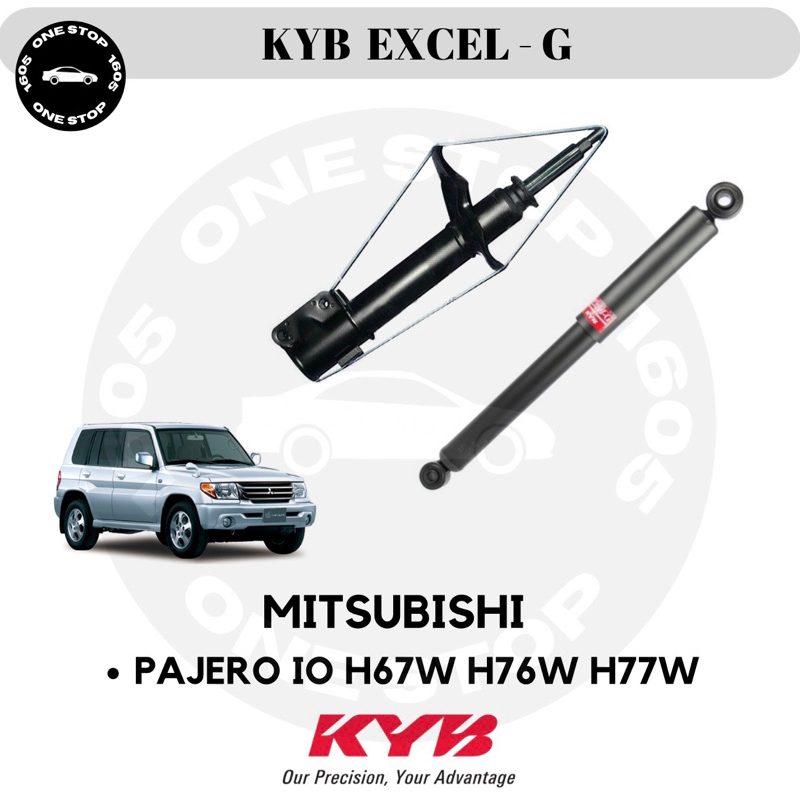 MITSUBISHI PAJERO IO H67W H76W H77W FRONT/ REAR & SET KYB KAYABA EXCEL G ABSORBER GAS | Shopee ...
