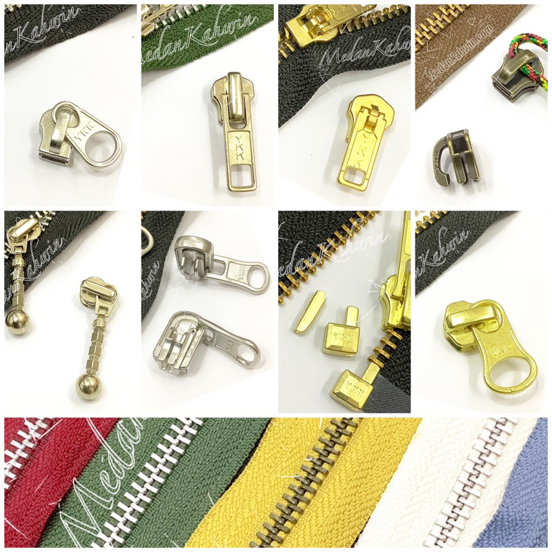 #BJ2020 Kepala Zip YKK utk Zip Besi YKK dan Aksesori YKK Metal Zipper ...