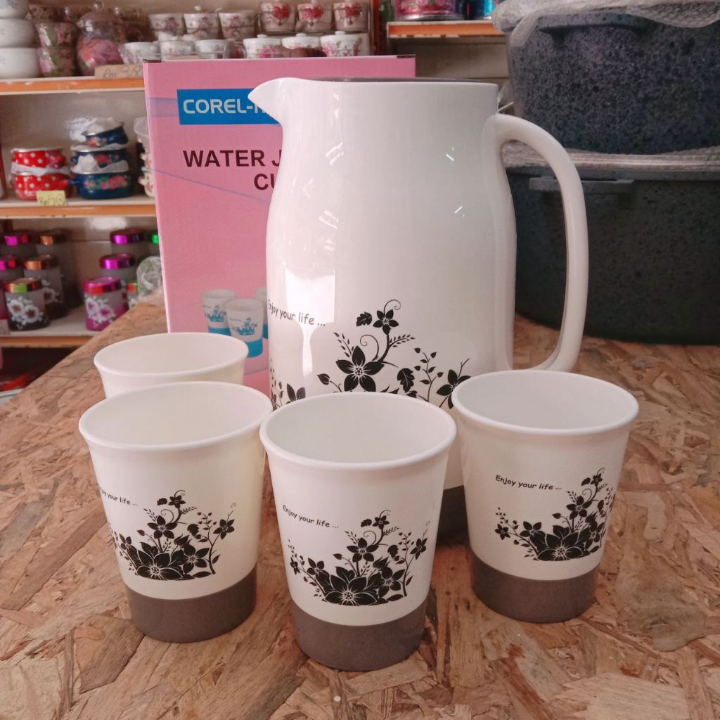 5PCS JUG AIR PLASTIK ( CORAK BARU ) | Shopee Malaysia