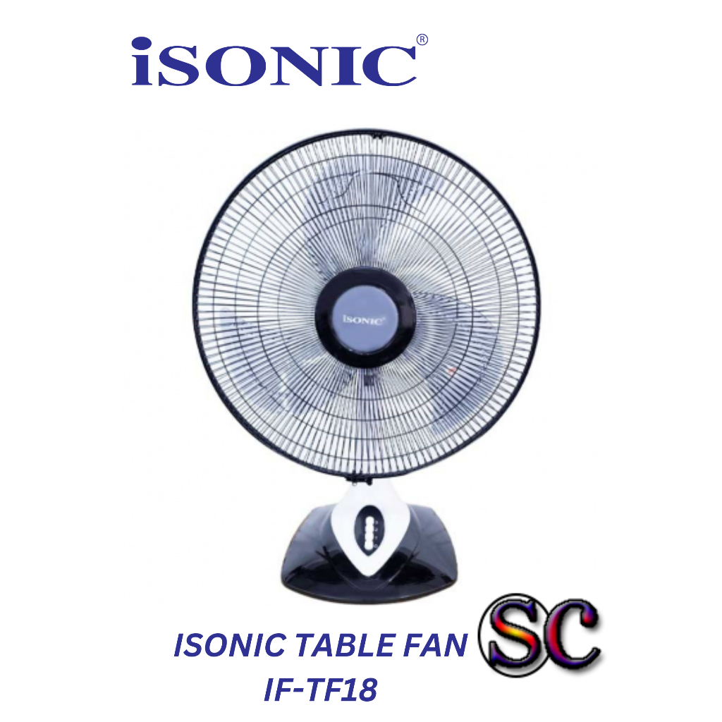 ISONIC TABLE FAN 18" IF-TF18 | Shopee Malaysia