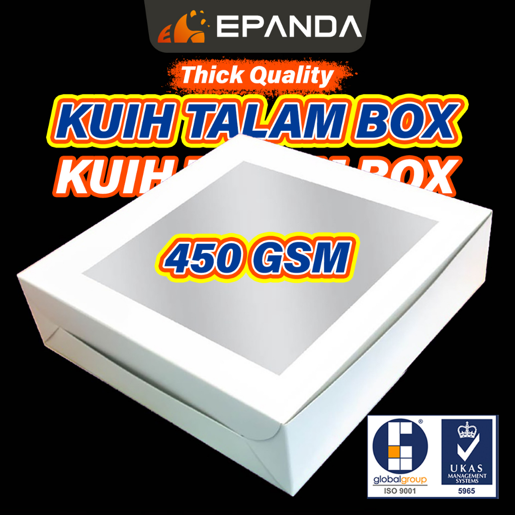 Window Cake Box Kotak Talam Kotak Kuih Kek Donut Kotak Berpenutup ...