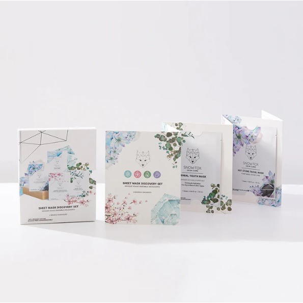 Snow Fox Sheet Mask Discovery Set : INTRODUCTORY PACK TO SNOW FOX SHEET ...