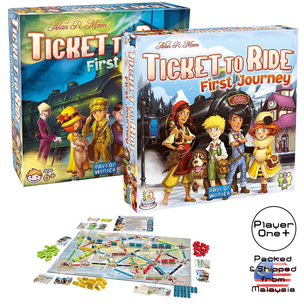 Ticket To Ride US Ticket To Ride Europe First Journey Kids Family Board ...
