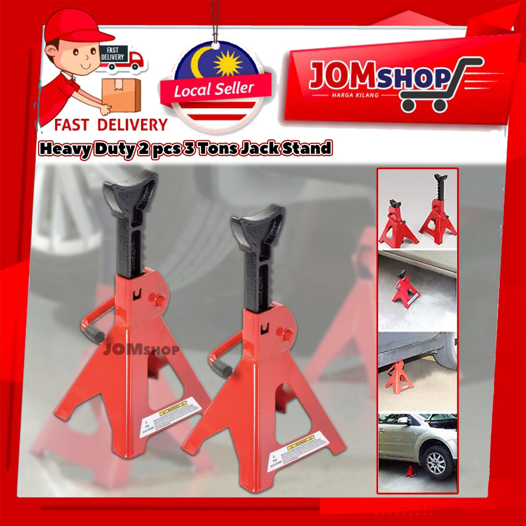 [2023 UPGRADED VERSION] 2 Pcs Jack Stand 3 Ton Car Heavy Duty Strong ...