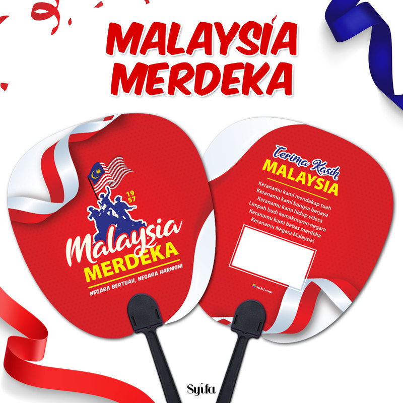 (10 KEPING) Kipas Merdeka / Handfan Merdeka / Kipas Tangan Sempena ...