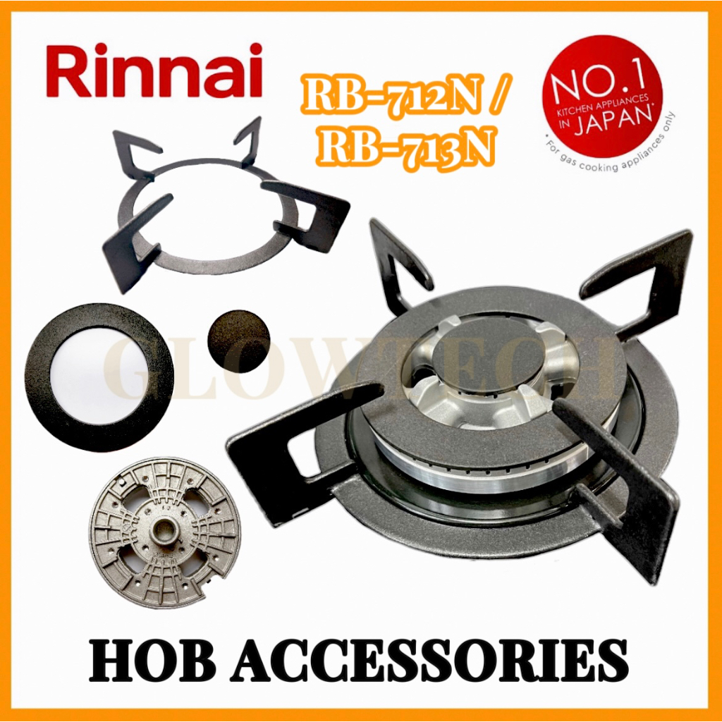 RINNAI [ORIGINAL] Hob Accessories for MODEL RB-712N / RB-713N Burner ...