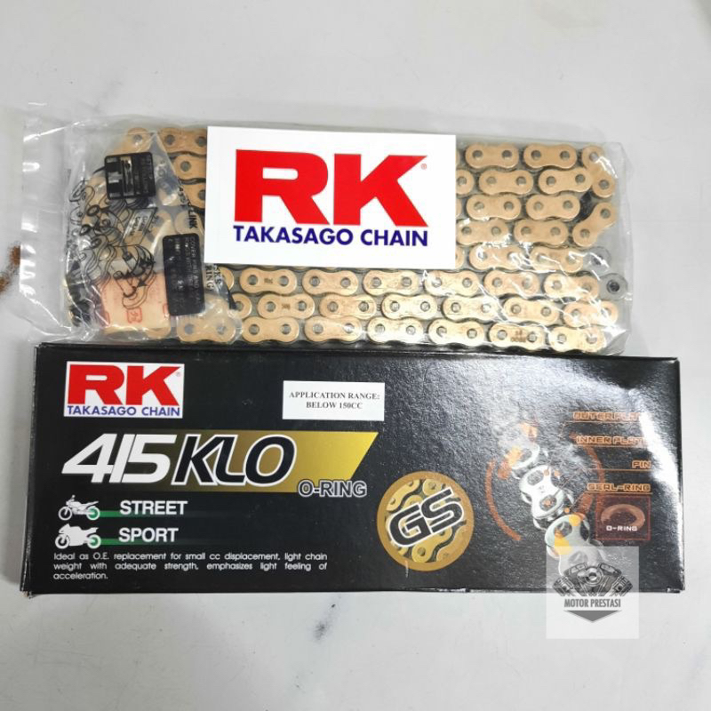 RK TAKASAGO 415 428 ORING CHAIN RANTAI ORING RK JAPAN 132L Y15ZR LC RS ...
