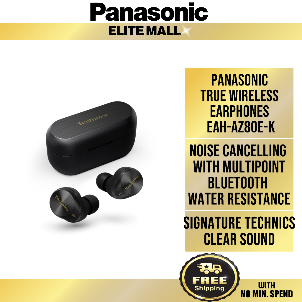 PANASONIC EAH-AZ80 TRUE WIRELESS NOISE CANCELLING EARPHONES WITH ...