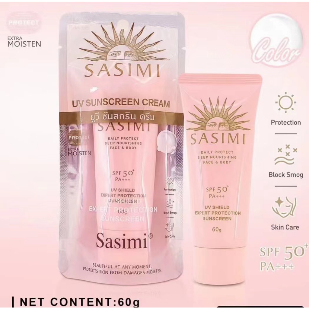 [MALAYSIA READY STOCK] The Beauty Street 60g SASIMI SPF50+ PA+++ UV Sunscreen Cream Skin Cream ...