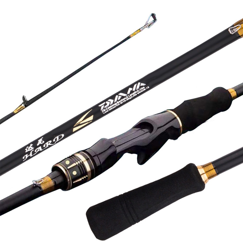 DAIWA Spinning Rod Ultralight Rod 1.6m /1.8m/2.1m 2 Section Carbon Lure Fishing Rod Spinning ...