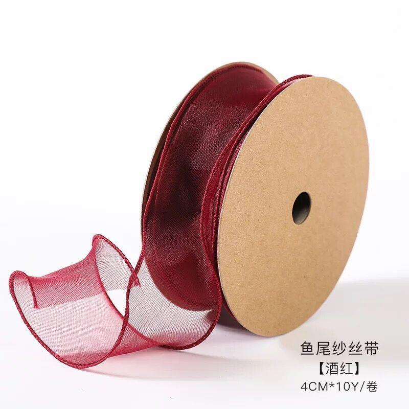 🇲🇾Ready Stock 🔥 Lace Ribbon/ Fish Tail Ribbon 4cm/ 9M | Shopee Malaysia