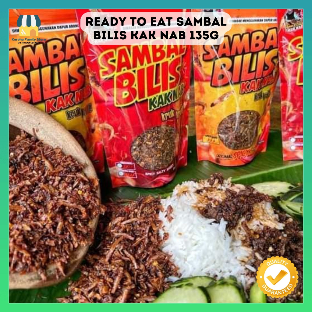 SAMBAL Ikan Bilis Garing Puteris (dulu Kak Nab) Kruk Krak Ready to Eat ...