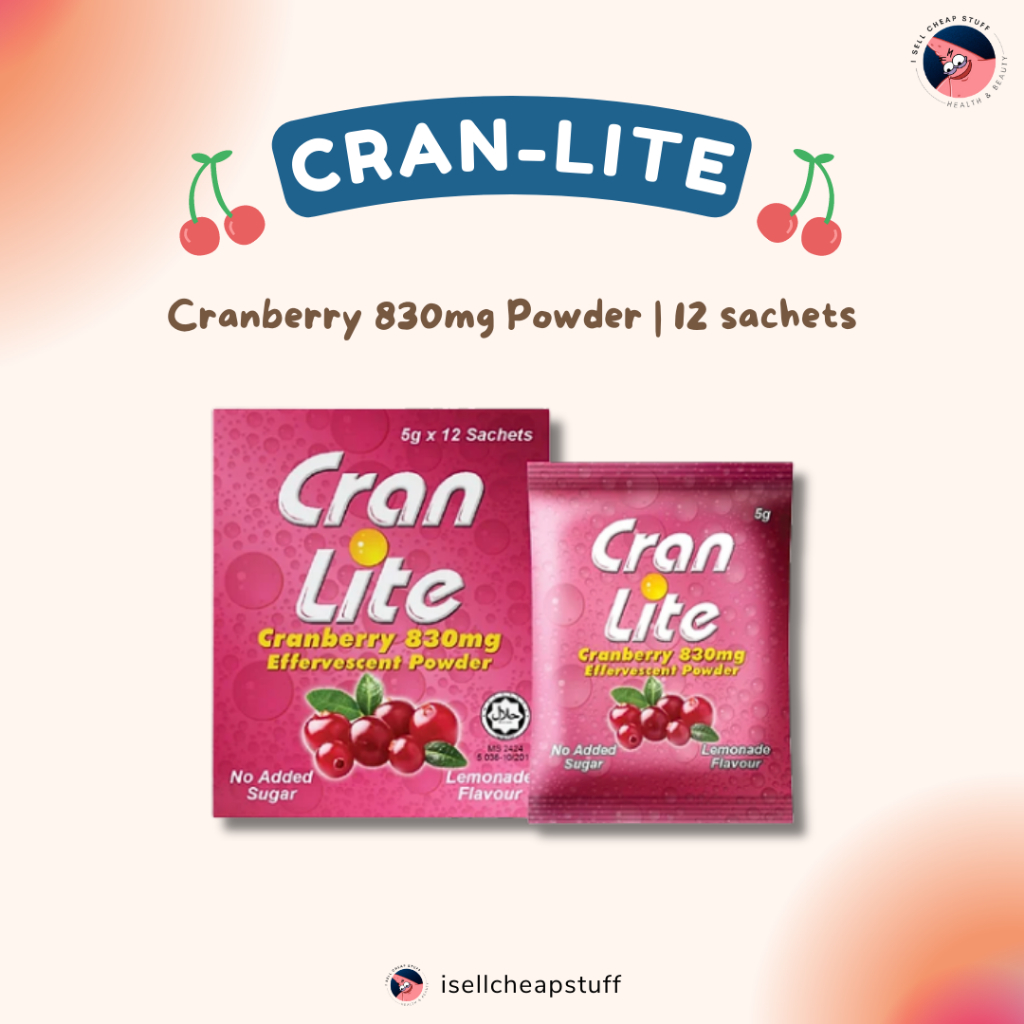 Cran Lite Cranberry 830mg Effervescent Powder (5g x 12's) | Shopee Malaysia