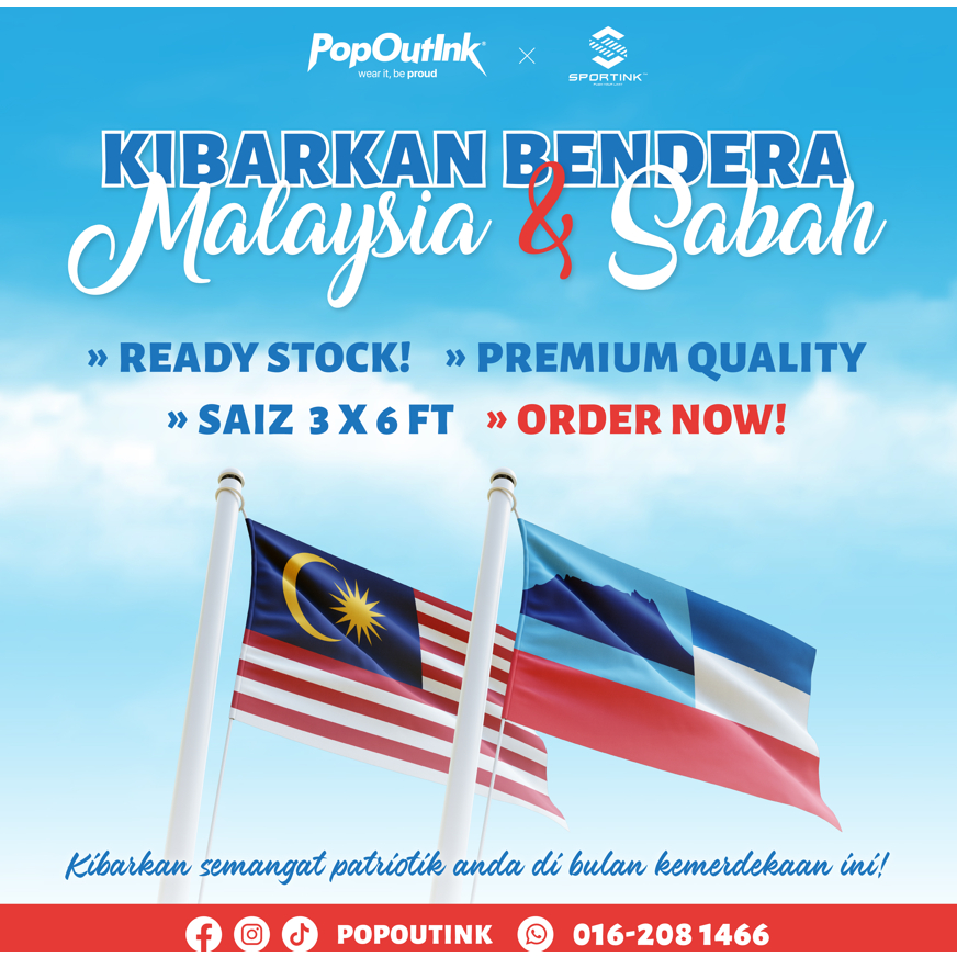 BENDERA SABAH & MALAYSIA | Shopee Malaysia