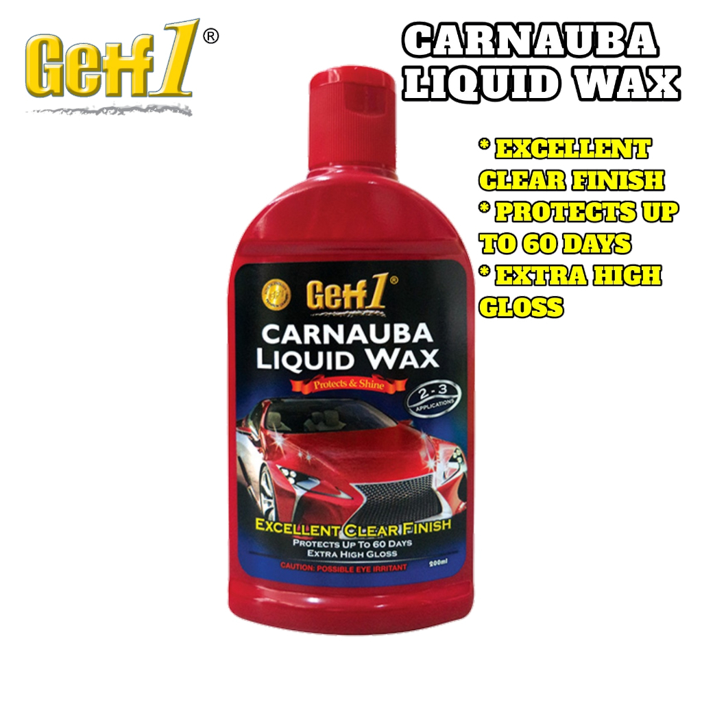 Getf1 Carnauba Liquid Car Wax High-Gloss Shine (200ml/500ml) car polish ...
