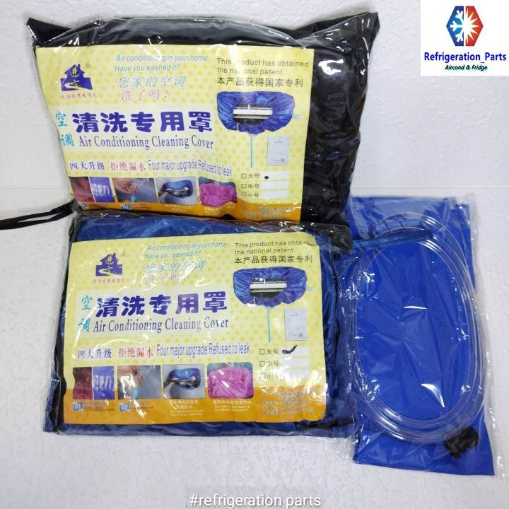CZ dinding gantungan kanvas plastik beg tabung air cuci aircond simpan ...