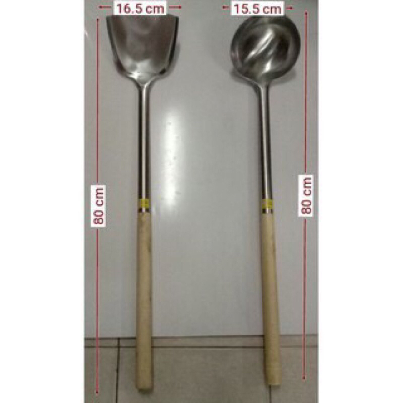 SODEK/SENDUK STAINLESS STEEL PEMEGANG KAYU | Shopee Malaysia