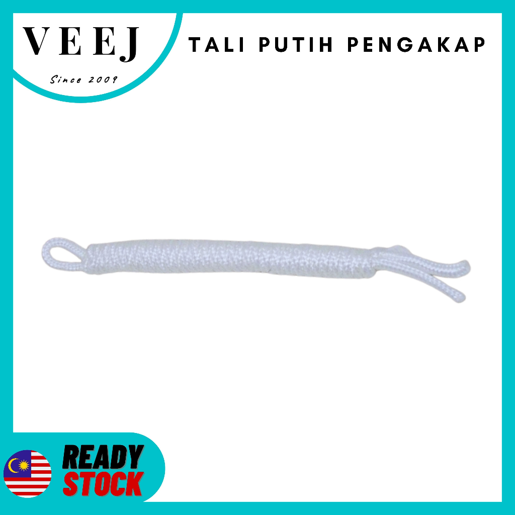PENGAKAP | WHITE ROPE | TALI PUTIH IKATAN PENGAKAP 1.2METER TRAINING ...